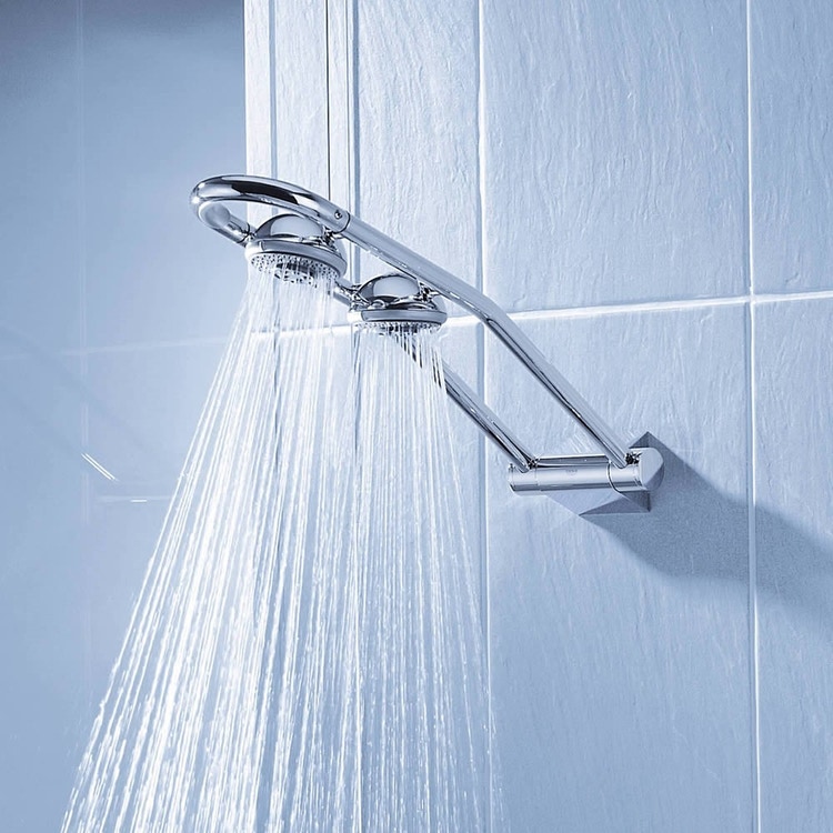 Grohe 27005000 Freehander® Sistema doccia da incasso Con due soffioni ...