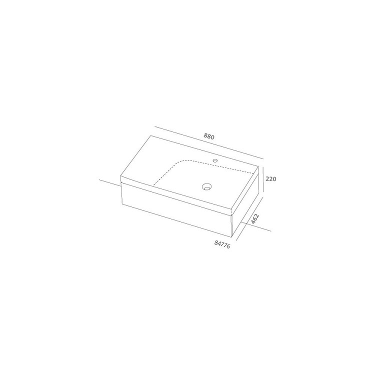 Pozzi Ginori 84776098 Tower mobile sospeso 90 sinistro con cassettone ...