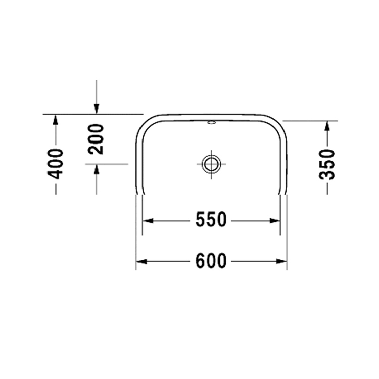 Duravit 2314600000 HAPPY D.2 bacinella da appoggio soprapiano 60 cm ...
