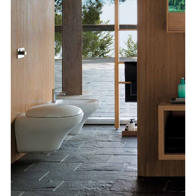 Pozzi Ginori 51255000 Egg bidet sospeso per allacciamento acqua esterno ...
