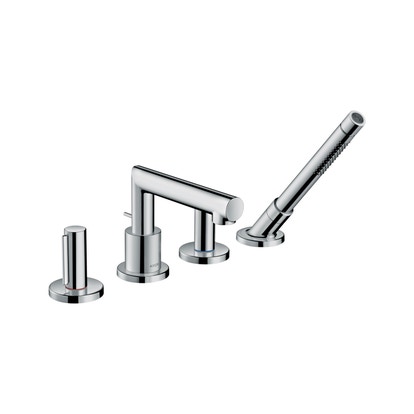 Hansgrohe 15446000 PURAVIDA rubinetteria 4 fori bordo vasca finitura ...