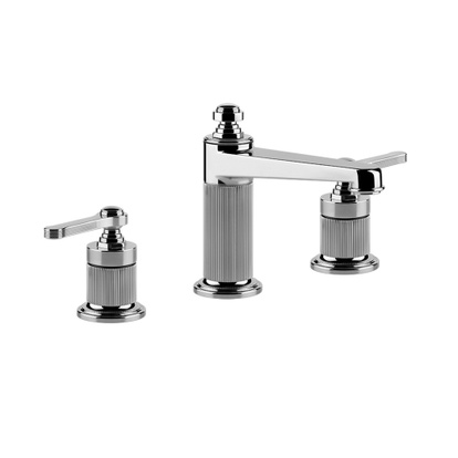 Gessi 46090#727 ELEGANZA gruppo lavabo, a parete, 3 fori, bocca P.23 cm, senza scarico, finitura ...