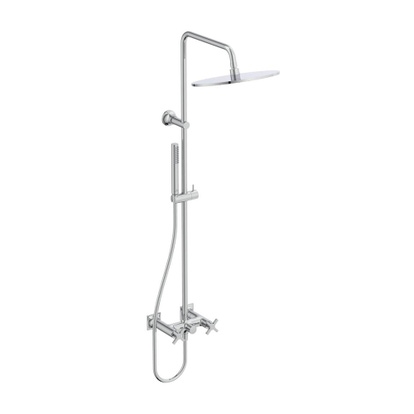 Ideal Standard BD583SI ALU+ colonna doccia termostatica con 2 mensole ...