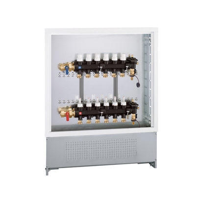 Caleffi 6716P1 Collettore premontato in materiale composito, attacco 1" F, 14 derivazioni ...