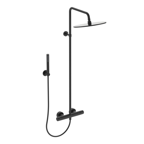 Ideal Standard BC748XG CERATHERM T25 colonna doccia con termostatico esterno, supporto a muro ...