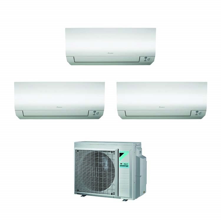 Daikin FTXM-M R32 Climatizzatore trial split inverter, bianco | unità esterna 4 kW unità interne ...