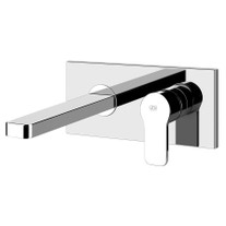 Gessi 44895#031 VIA MANZONI miscelatore a parete P.21 cm, senza scarico ...