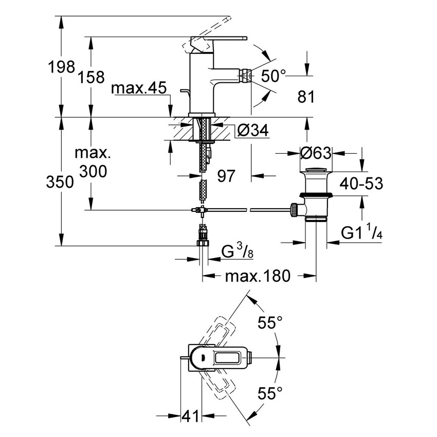 Grohe 32636000 Quadra Miscelatore Monocomando Bidet | Prezzi e offerte ...