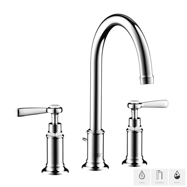 Axor 16514000 MONTREUX rubinetteria 3 fori lavabo con maniglie a leva ...