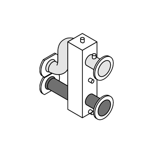 Bosch 29257 Compensatore idraulico DN100, portata massima 34 m3/h, per ...